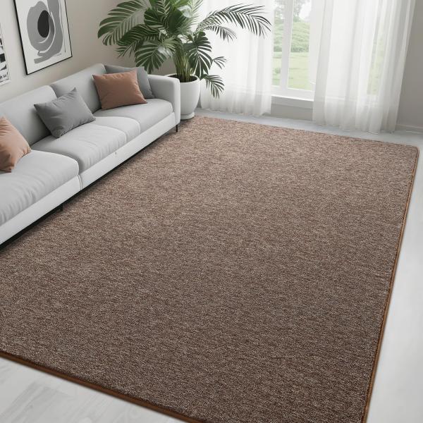 商品名: FALARK 5x7 エリアラグ 寝室 リビングルーム用 ブラウン ソフト ローパイル モダン 屋内用 厚手 低反発素材 滑り止め 洗濯可能 カーペット 子供用 寮 ホームデコラグ FALARK 5x7 Area Rugs for...
