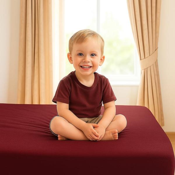 商品名:  Fitted Sheet Only 4-Way Stretch Poly-Knit Fabric, Snug Fit, Wrinkle-Free, for Standard Mattress &amp; Air Bed Quee...