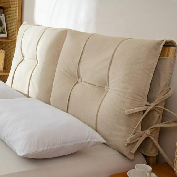 商品名:  CAMZ Thicken Bed Headboard Cover, Japanese Linen Bed Headboard Cushion for Full Queen King Anti-Collision Dustproo...