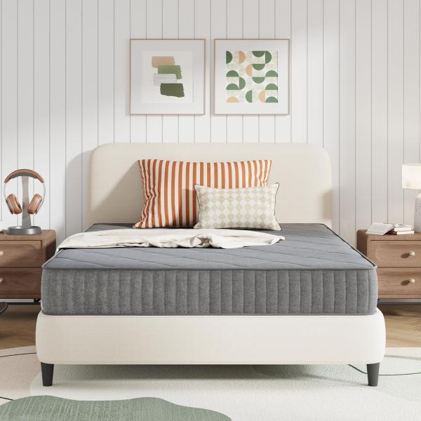商品名:  Novilla 6 Inch TwinXL Mattress, Medium Firmness TwinXL Mattress for Kids, Inner Spring Hybrid Mattresses in a Box,...