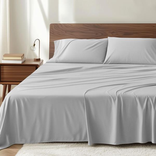 商品名:  Viscose Derived from Bamboo, Soft Cooling Bedding with Silky Smooth Finish,16" Deep Pocket, Hypoallergenic, Breath...