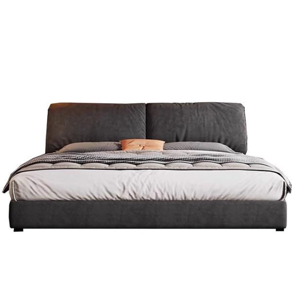 商品名:  LSIGHTUS Black Modern Simplicity Queen Size Platform Bed, Full Size Bed Frame Wooden Slats Support with Headboard,...