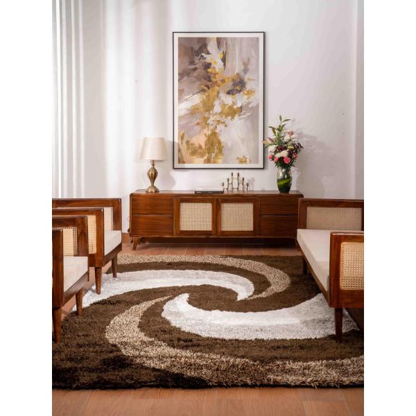 商品名:  Hand Tufted SHAG Polyester ECO-Friendly Area Rugs - 3'x5', Rectangle Shape, Multicolor Color, Contemporary Design,...