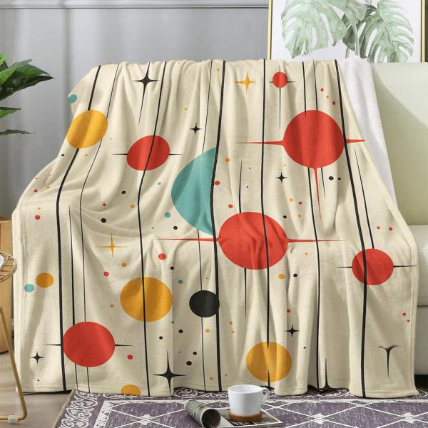 商品名:  FJWXCBD Mid Century Modern Blanket, Abstract Geometric Fleece Throw Blanket Twin XL Size for Couch Bed Sofa, Retro...