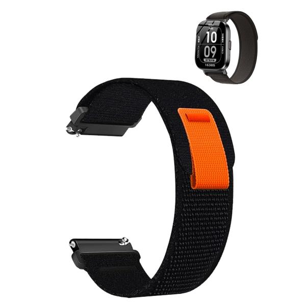 商品名: YAJOJO(ヤジョジョ) ganopterygon G128スマートウォッチ用バンド ナイロン スポーツリストバンド ganopterygon G128スマートウォッチ用 速乾性 吸汗性 交換用スマートウォッチストラップ 調節可...