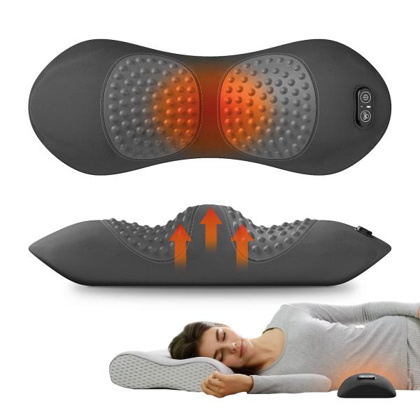 商品名:  SUDAHIA 3-in-1 Electric Lumbar Support Pillow for Bed and Chair, Triple Fusion Back Massager with Heated, Vibratio...