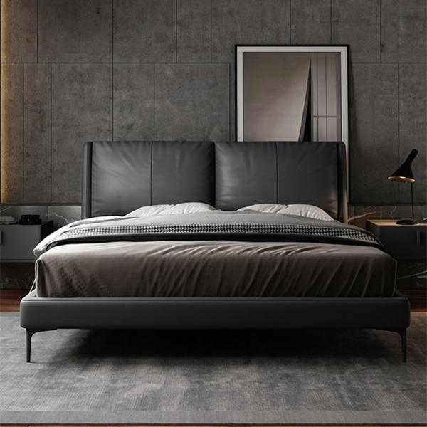 商品名:  LSIGHTUS Modern Simplicity Queen Bed Frame, Full Size Bed Frame Ergonomic Upholstered Headboard with Heavy Duty Wo...