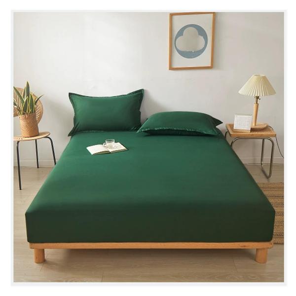 商品名:  Cotton Fitted Sheet for Mattress Pads and Bedspread Covers in All Bed Sizes(Dark Green,140cm*190cm)ブランド: ECPGPMDLD...