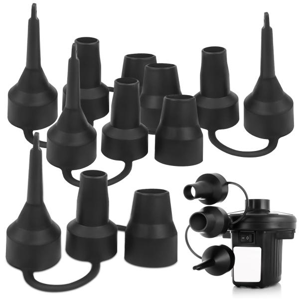 商品名: エアポンプ交換用ノズルヘッド4個セット。3つのサイズのプラスチック製空気注入式ポンプアダプターアクセサリー。部分的なエアマットレスベッド用。 4 Set Air Pump Replacement Nozzles Head with...