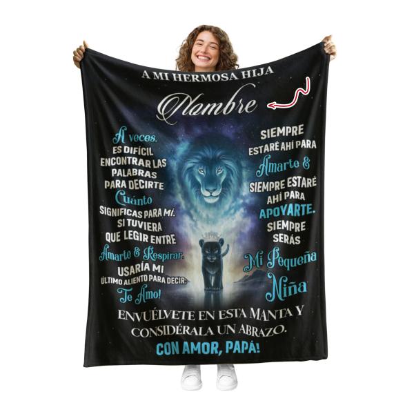 商品名:  PARA MI HIJA Regalo De San Valentin, Mantas para Sofas De Sala, Regalos para Mujer Cristiana, Regalos para Papa De...