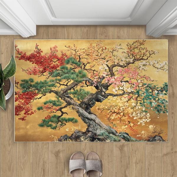 商品名:  Tree of Life Rug 2x3-2x3 Rug, Classic Chinese Rugs for Bedroom, Fantasy Area Rugs for Living Room, Asian Style Was...