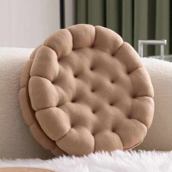 商品名:  Sandwich Biscuit Chair Cushion, Biscuit Shaped Sofa Pillow, Thick Floor Pillow, Coffee Chair Waist Pad,Living Room...