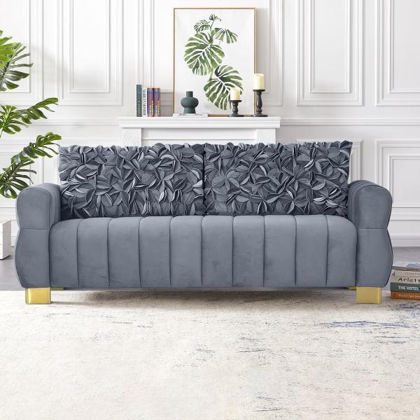 商品名:  Hommoo 87" Sofa 3 Seater Couches with Deep Seat Modern Small Sofa for Home Living Room Bedroom Apartment Office Co...