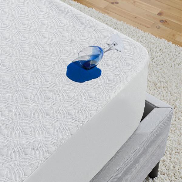 商品名:  Waterproof Mattress Protector 2 Pillowcase 20''x28'', King Mattress Pad, Deep Stretchable Pocket Bed Cover, Machin...