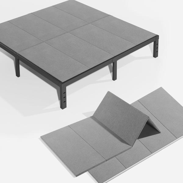 商品名: HUEIIS 高耐久 10mm バンキーボード キングサイズ (72 x 78インチ)、ベッドサポート用折りたたみ式ボックススプリング ロープロファイルベッドボード、ノイズ最小化、通気性、耐湿性、サグ防止、完全組み立て HUEII...