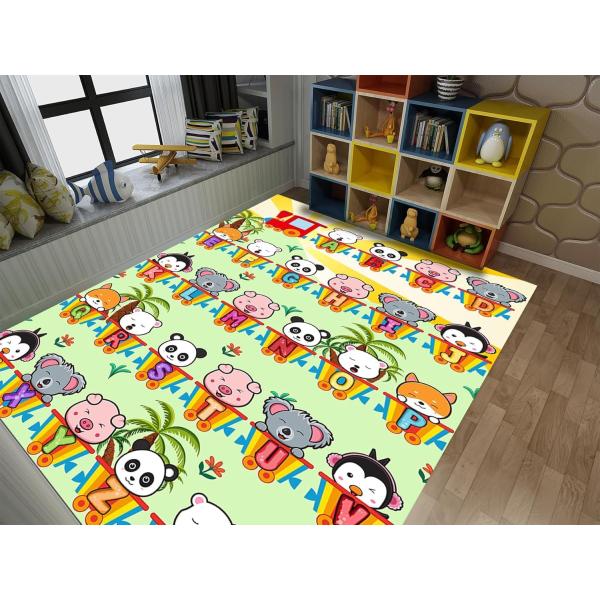 商品名:  YHUERC Children's Cartoon Area Rug,6x8ft ABC Train Letter Rugs,Pig,Panda Animal Carpet,Rectangular Rugs in Various...