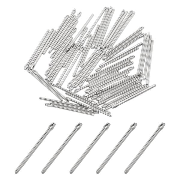 商品名: Adyoney 60個 20mm x 0.9mm / 0.787インチ x 0.035インチ シルバーステンレススチールウォッチリンクピン、ストラップバースプリットピン、ウォッチバンドリンク割りピン ウォッチバンドの修理とDIY用...
