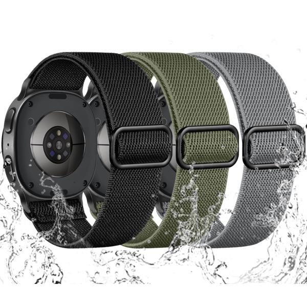 商品名:  Maledan Stretchy Bands for Samsung Galaxy Watch 8 Band/Galaxy Watch 8 Classic Bands Men Women, 3 Pack Nylon Waterp...