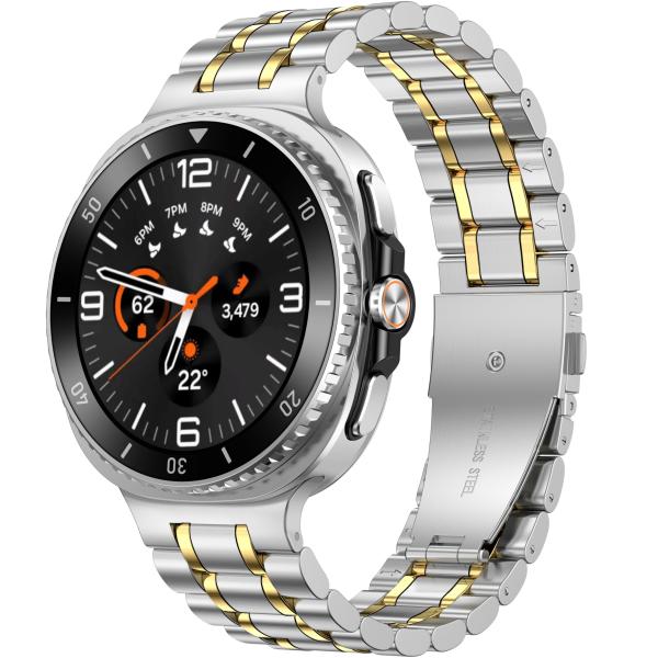 商品名:  Metal Band Compatible with Samsung Galaxy Watch 8 40mm/44mm/Classic 46mm 2025,No Gap Business Stainless Steel Stra...