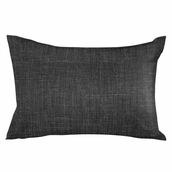 商品名:  Black Burlap Texture Pillowcase King Size 20x36, Farmhouse Vintage Black Reversible Throw Pillow Cover Cushion Cas...