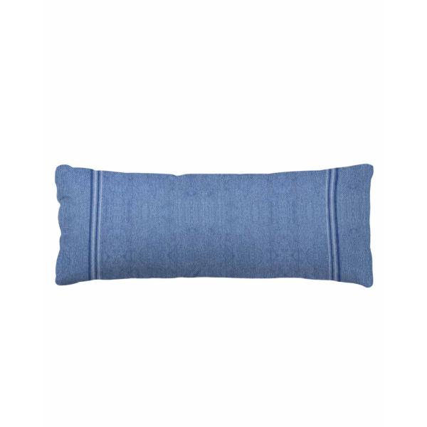 商品名:  Blue Pillowcase Body Size 20x54,Farmhouse Vintage Abstract Linen Texture Striped Reversible Throw Pillow Cover Cus...