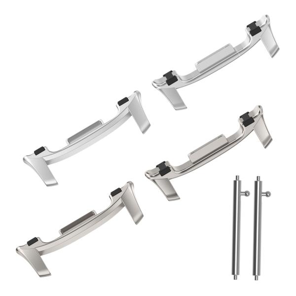 商品名: バンドアダプター 2個パック Samsung Galaxy Watch8 Classic 46mm/Watch 8 40mm 44mm (2025) 対応 - 20mm 22mm ステンレススチール接続アダプター Samsung ...