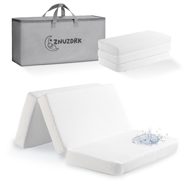 商品名:  ZNUZDRK Pack and Play Mattress 38"x26", Tri-fold Portable Pack N Play Mattresses for Playpens, Dual-Layer Crib Mat...