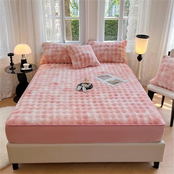 商品名:  Flannel Mattress Protector, Elastic Fitted Breathable Mattress Protector, Soft and Comfortable Warm Velvet Plush B...