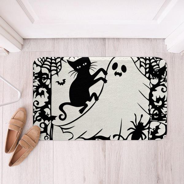 商品名:  Halloween Kids Bath Mat,Black Cat Spider Ombre Mats Rugs,Girls Boys Room Decor,Ghost Pumpkin Funny Bathroom Carpet...