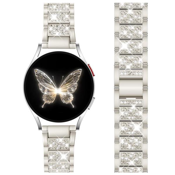商品名: DaQin キラキラメタルバンド Samsung Watchバンド 女性用 7 6 5 4 Active 2 FE 40mm 44mm/Galaxy Watch 5 Pro/6 4 Classicバンド 20mm 輝く高級ストラッ...