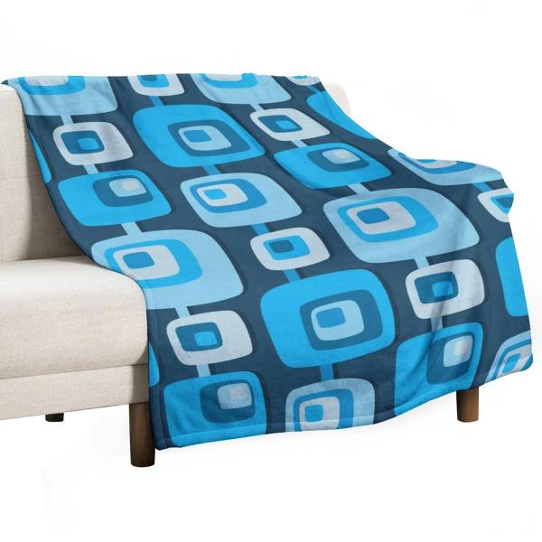 商品名:  Nanacur Mid Century Boho Blanket, Modern Art Abstract Geometric Retro Vintage Pattern Blanket, Super Soft Flannel ...