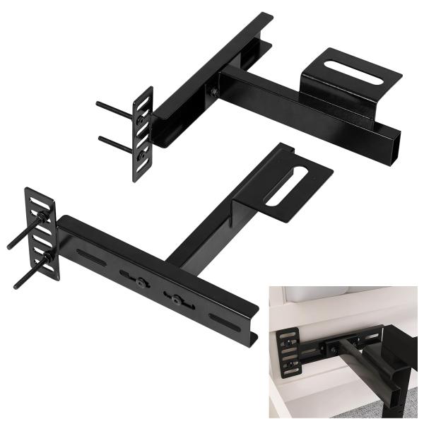 商品名: ベッドフレーム用ヘッドボードブラケット、ヘッドボード用調節可能ブラケット、フットボードエクステンションキット付きユニバーサル、クイーンキングフルサイズヘッドボードにフィット、取り付けが簡単、2個セット Headboard Brac...
