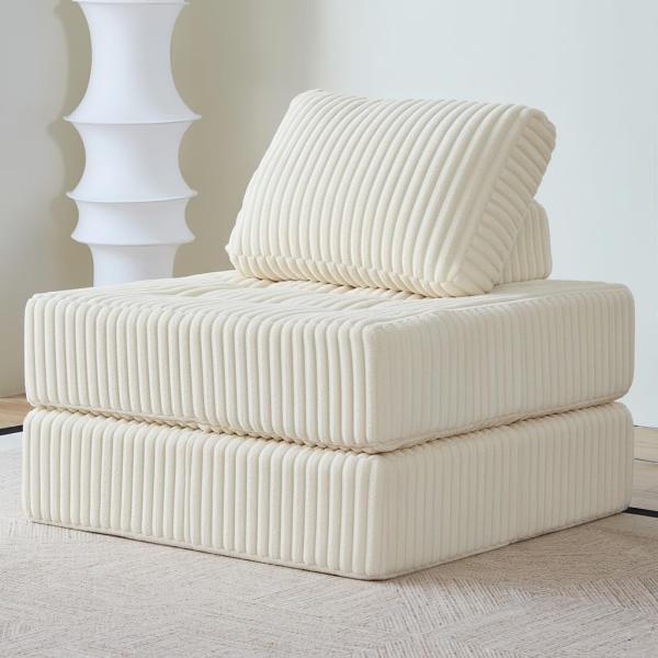 商品名:  UKMTUET Convertible Floor Chair Bed, Foldable Foam Sofa Mattress with Support Pillow, Lightweight Single Fold Out ...