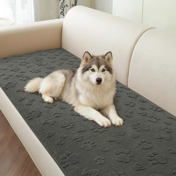 商品名: Foxdecor 犬用カウチカバープロテクター、ペット用ソファカバー、洗える滑り止め犬用カバー、再利用可能なペットソファカバー家具カバーペット用カバー(グレー、71.1 cm x 70インチ) Foxdecor Dog Couch...