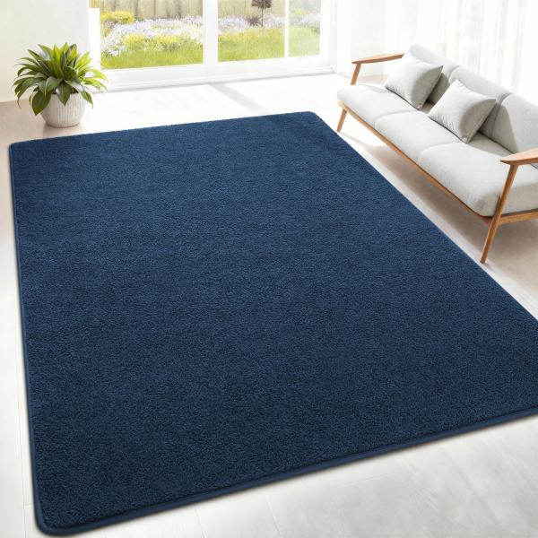商品名:  Woottpe 4x6 Feet Area Rugs for Living Room Bedroom,Blue Thickened Memory Foam Rug,Low Pile Minimalist Non Slip Rug...