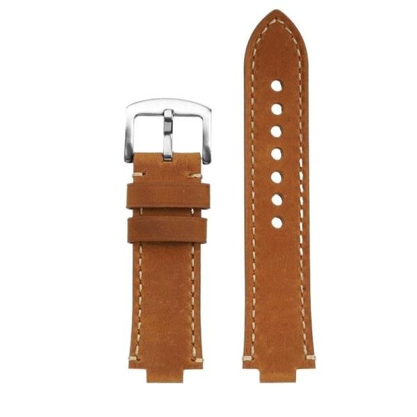 商品名:  honyeer Convex Mouth Wristband For ORIS Diving AQUIS 733 7730 7740 Men's Watch Strap(Browns,24mm-11mm)ブランド: honyee...