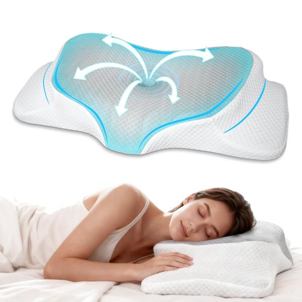 商品名:  Lekewn RestAssured Cervical Neck Pillow - Ergonomic Memory Foam Bed Pillows for Sleeping, Neck Pillows for Pain Re...
