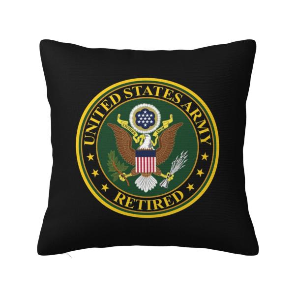 商品名:  Army Retired Throw Pillow Covers 18x18 Inch - Soft Decorative Pillowcases for Couch, Bed &amp; Sofa - Indoor Livin...