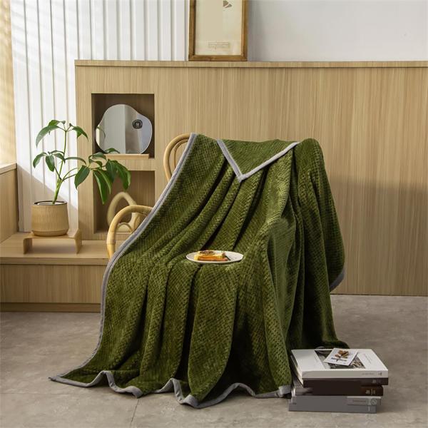 商品名:  Decorative Blanket for Couch Sofa Bed, 1 Pcs Cozy Plush Throw Blanket for Home Living Room 27.5×39.4 Inch (Deep Gr...