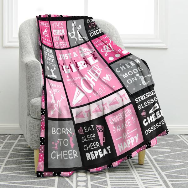 商品名:  Jekeno Cheer Blanket Gifts for Girls Teens, Cheerleader Gifts Women, Cheerleading Gift Ideas Print Throw Blanket C...