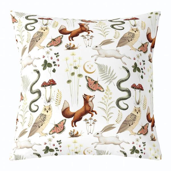 商品名:  Feelyou Cute Animal Throw Pillow Covers 1 Pcs Rabbits Foxes Snake Decorative Pillowcase Zoo Animal Cushion Covers ...