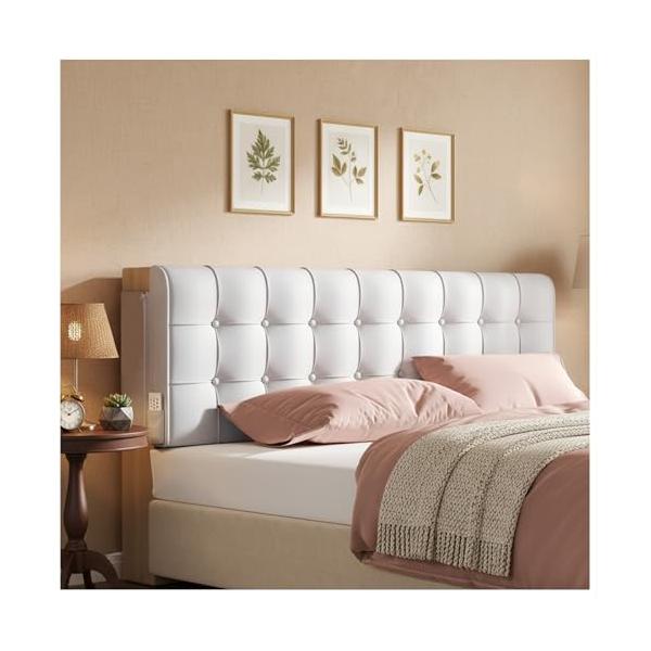 商品名:  CQXMJT Headboard Pillow, 45D Memory Foam Bed Backrest - 47”x24”x4” Tool-Free Installation, 4-in-1 Versatile Readin...