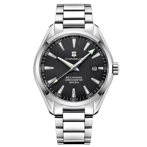 商品名:  Corgeut 6010B - 41mm Stainless Steel Band Luxury Timepiece: Japanese Mechanical Movement Automatic Watch for Men, ...