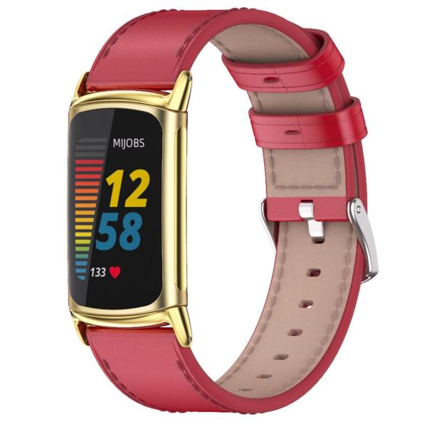 商品名:  Genuine Leather Watch Bands Compatible with Fitbit Charge 6 /Charge 5 for Women Men, Waterproof Leather Sport Wris...