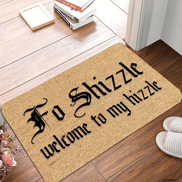 商品名:  Welcome Mats for Front Door Entry Fo Shizzle to My Hizzle Greeting Porch Doormat Non-Slip Carpet Rugs Floor Mat De...