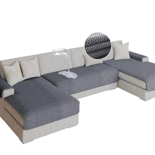 商品名:  H.VERSAILTEX Waterproof Couch Cover Plush Sofa Cover with Strap Soft Anti Slip Sofa Slipcovers for 3 Cushion Sofa ...