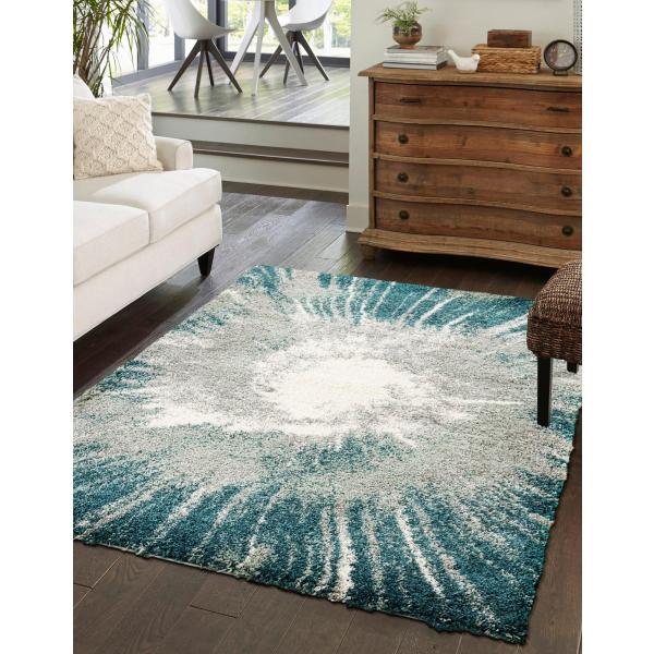 商品名:  Rugs.com Soft Touch Shag Collection Rug ? 3x5 Teal Shag-Pile Rug Perfect for Entryways, Kitchens, Breakfast Nooks,...