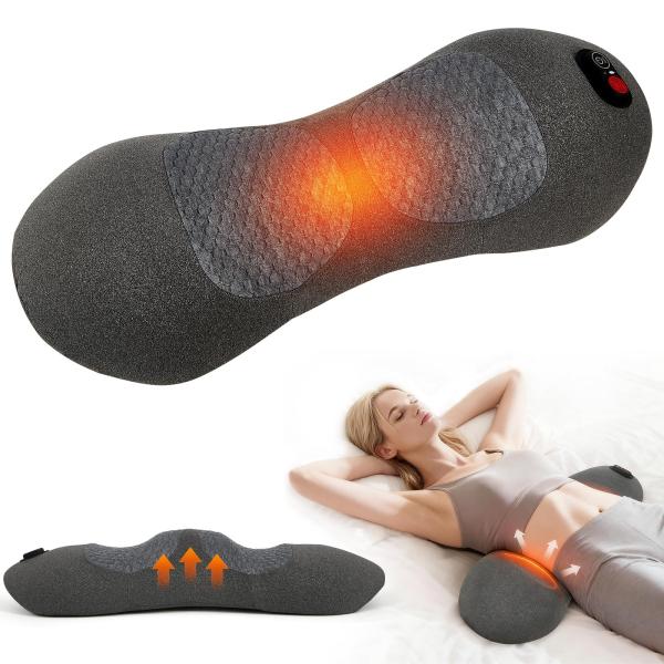 商品名:  KITCADA 3 in 1 Electric Lumbar Massager Support Pillow, Back Massager with Heat, Adjustable Height for Bed and Cha...
