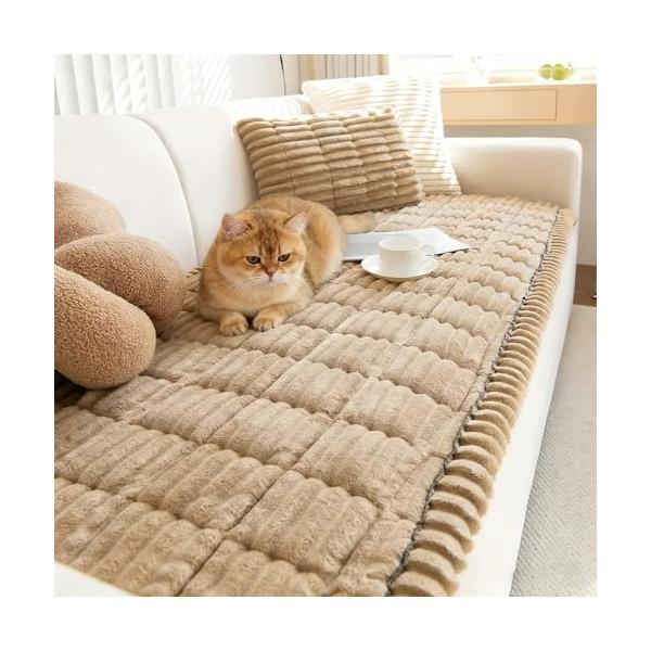 商品名:  Nuaorgic Pet Couch Cover,Pet-Friendly Washable Non-Slip Sofas Slipcover Ultra-Soft Fluffy Plush Sofa Protect Pets ...