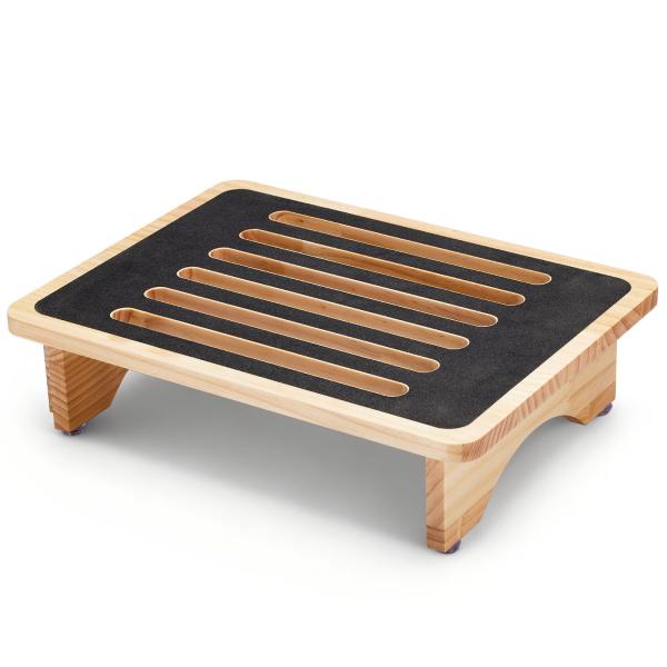 商品名: 大人用ワンステップスツール、高齢者用、滑り止めゴムステップ表面、高耐久木製踏み台、ハイベッドや日常使用に最適なベッドステップ。 One Step Stool for Adults Seniors, Non-Slip Rubber ...